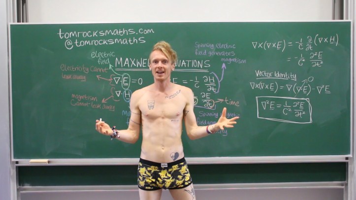 Tom Crawford, the Oxford professor who teaches math in his underpants ...