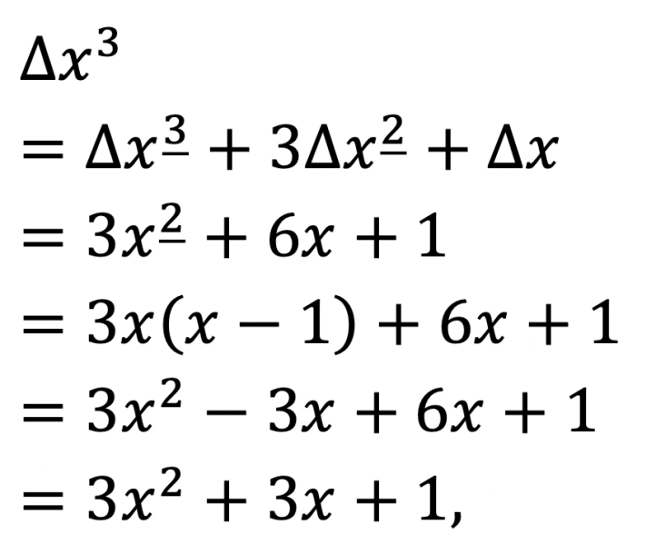 The Finite Calculus: Part I Differentiation – TOM ROCKS MATHS