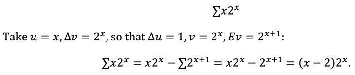 The Finite Calculus: Part II Integration – TOM ROCKS MATHS